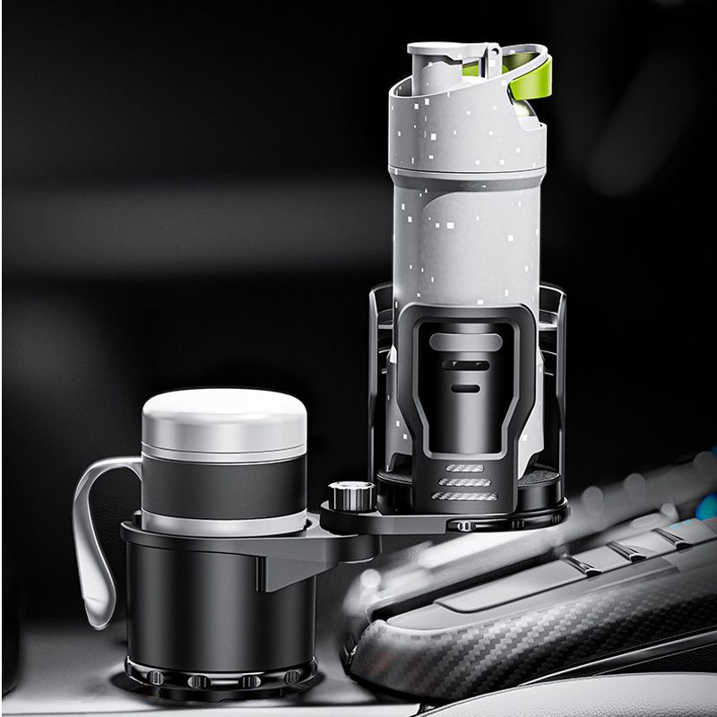 2 in 1 Expandable Cup Holder for Car with Locking Function and 360° Ro ...