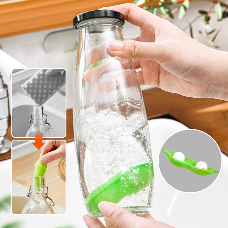 Pea-Shaped Bottle Cleaning Sponge – pasteqe