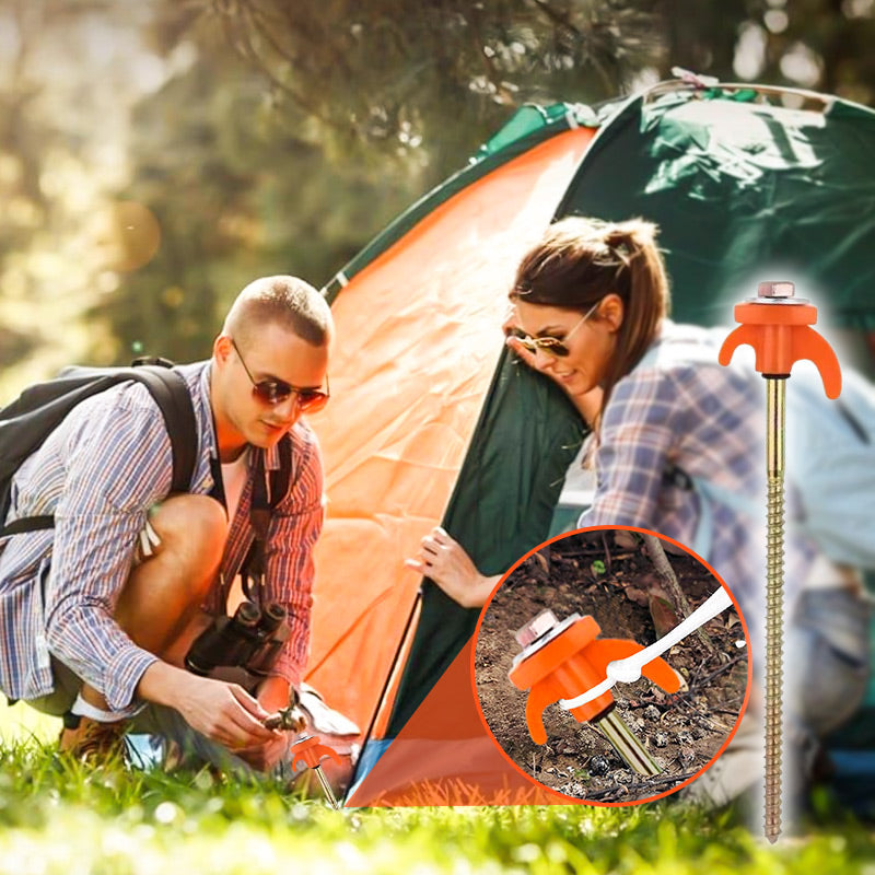 M8*200 High Strength Carbon Steel Threaded Tent Stakes – pasteqe