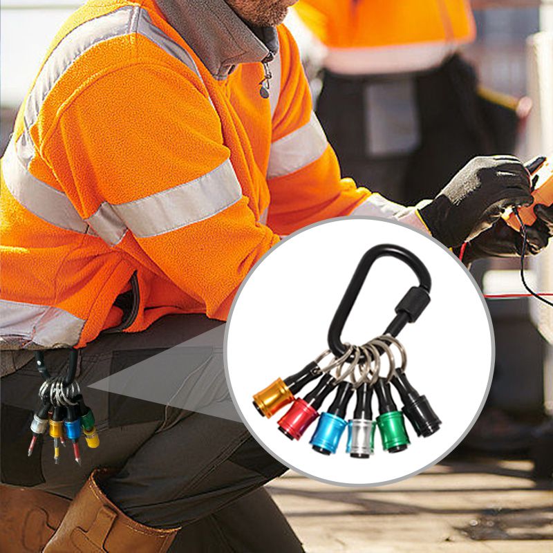 1/4" Hexagonal Screwdriver Bit Holder Key Rings – pasteqe